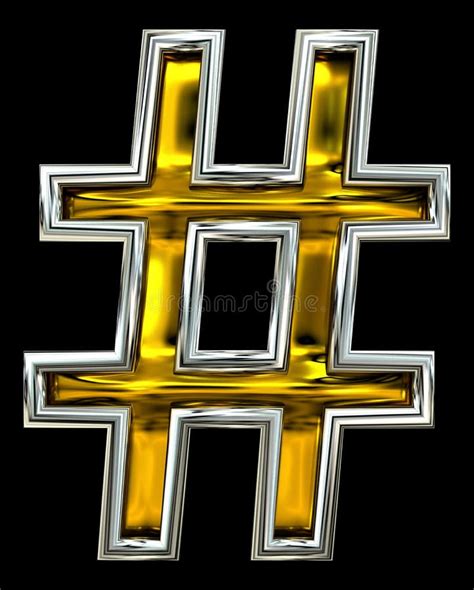 3d Rendering Hash Sign Stock Illustration Illustration Of Luxury 175730314