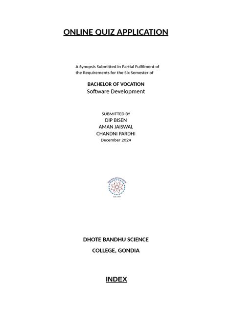 Quiz Project Dbsc Pdf Mobile App Html