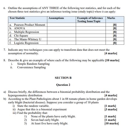 Solved 6 Outline The Assumptions Of Any Three Of The