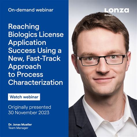 In This On Demand Webinar Discover How Lonza Designs Late Stage Programs To Specific Customer