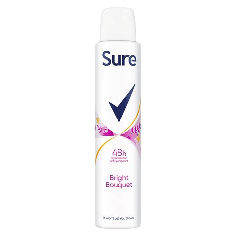 Sure Bright Bouquet Antiperspirant Deodorant Spray 200ml