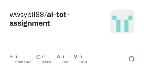 Github Wwsybil88ai Tot Assignment · Github