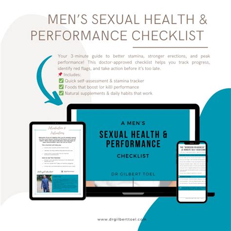 Buy A Comprehensive Mens Sexual Health And Performance Checklist By Dr
