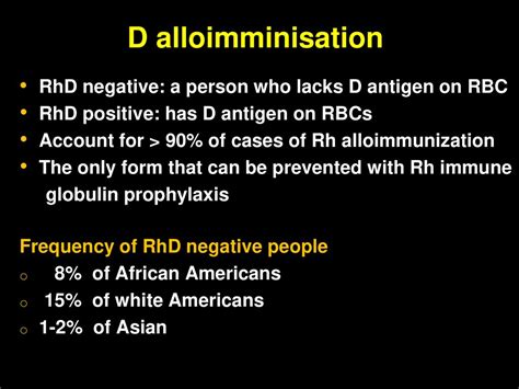 Alloimmune Disorders Of Pregnancy And None Immune Hydrops Fetalis Ppt
