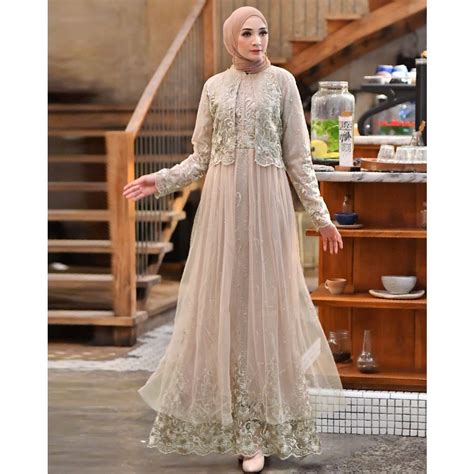 Jual Gratis Masker Gamis Fajira Gamis Tutu Full Brukat Gamis Pesta Terbaru Gamis Busui