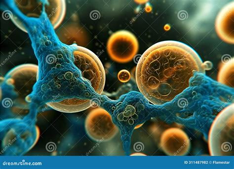 Microscopic View Stem Cells Stock Illustration Illustration Of Health