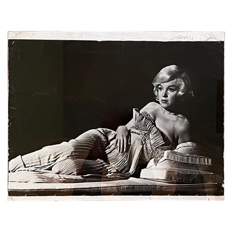 1960s Marilyn Monroe Black And White Signed Photo By William Read