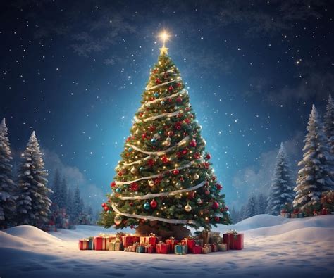 Premium Ai Image Majestic Yuletide Glow