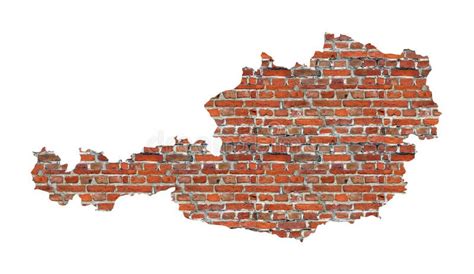 Map Of Austria Designed As A Brick Wall Stock Illustration Illustration Of Drawing Atlas