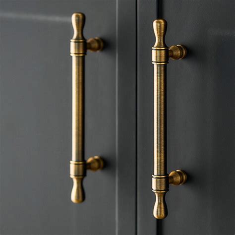 Classic Vintage Brass Cabinet Knobs Antique Gold Hardware For