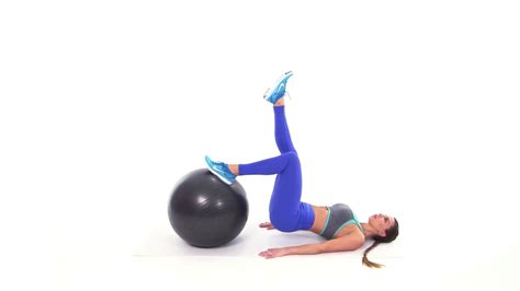 6 Exercise Ball Moves To Make Your Butt Round Af Cosmopolitan Youtube