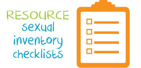 Resource Sexual Inventory Checklists Teen Health Source