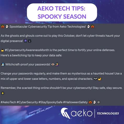 Aeko Technologies On Linkedin Cybersecurityawarenessmonth Onlinesafety