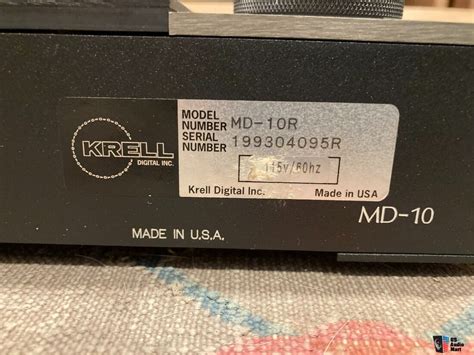 Krell Md 10 Cd Transport Photo 4731042 Us Audio Mart