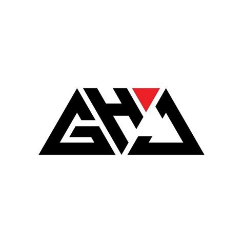 Ghj Triangle Letter Logo Design With Triangle Shape Ghj Triangle Logo