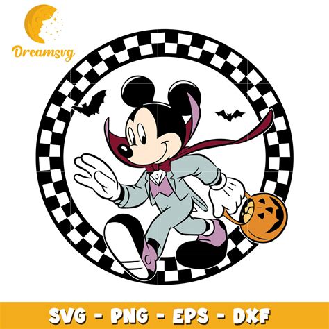 Disney Halloween Mickey Dracula Svg Disney Friends Halloween Vibes Sv