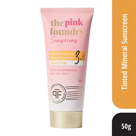 Buy The Pink Foundry Tinted Matte Mineral Moisturising Sunscreen Spf