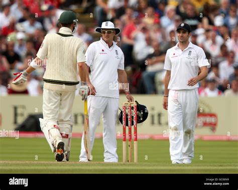Cricket The Ashes 2009 Npower Third Test Day Five England V Australia Edgbaston Stock