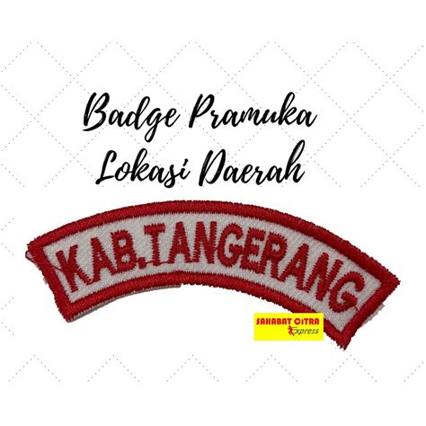 Jual Badge Pramuka Lokasi Daerah Shopee Indonesia