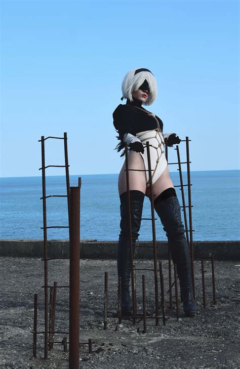My 2b Cosplay With A Bit Of Shibari Rnier