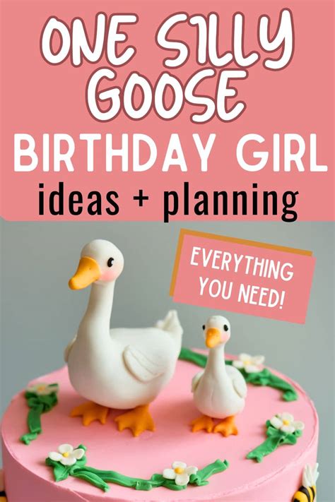 One Silly Goose Birthday Party Ideas For Girls The Cutest Goose Themed
