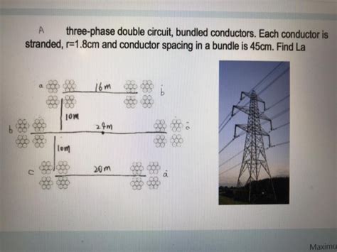 Solved A Three Phase Double Circuit Bundled Conductors