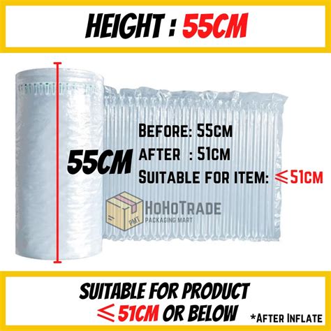 Air Bubble Tube 50meter 100meter Inflatable Air Bubble Wrap 60um Air