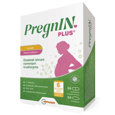 Pregnin Plus Tokom Trudnoće 30 30 Kapsula Inpharm