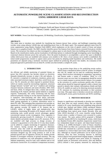 Pdf Automatic Powerline Scene Classification And · Automatic