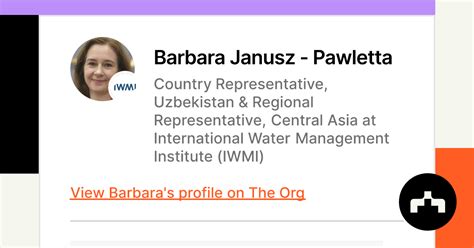 Barbara Janusz Pawletta Country Representative Uzbekistan