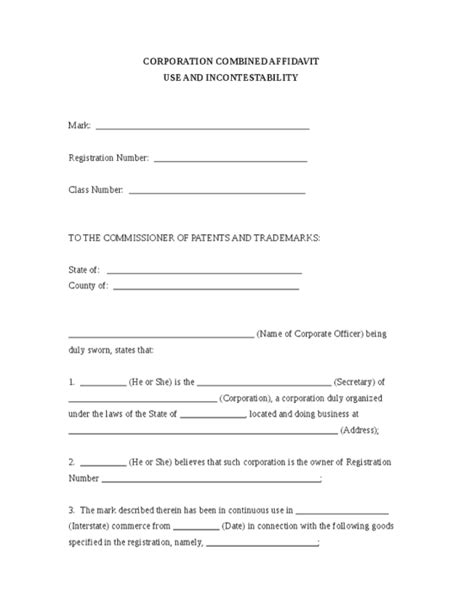 33 Free Affidavit Form Templates In Word Excel Pdf
