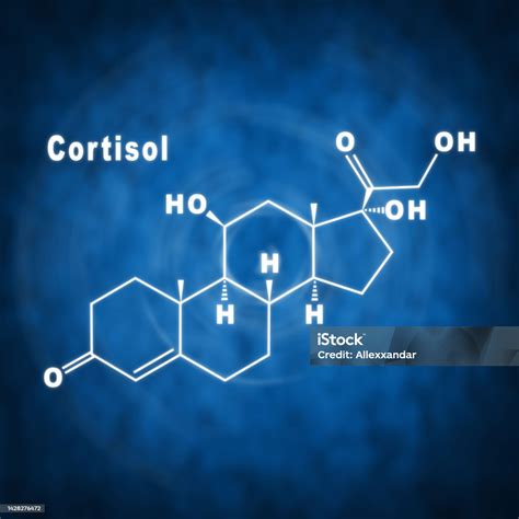 Hormon Kortisol Formula Kimia Struktural Ilustrasi Stok Unduh Gambar