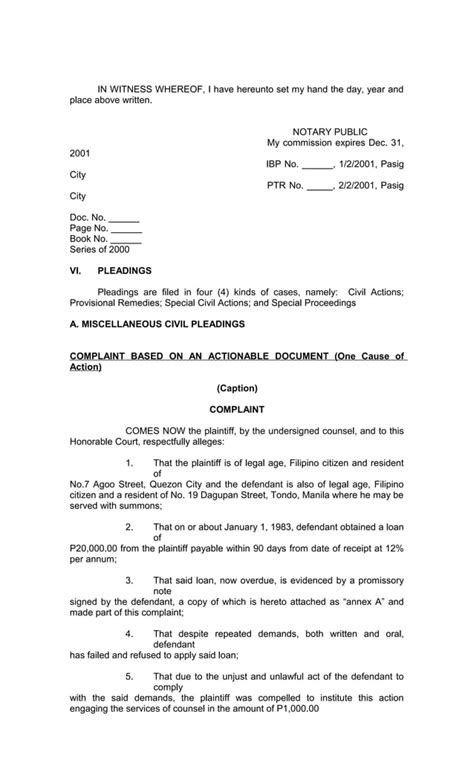 Legal Forms Of Philippines Doc