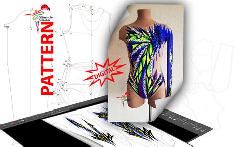 Digital Pdf Pattern Leotard For Rhythmic Gymnastics Acrobatics