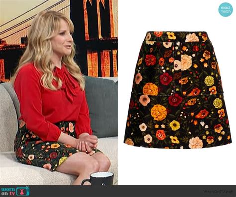 Wornontv Melissa Rauchs Floral Print Mini Skirt On Access Hollywood