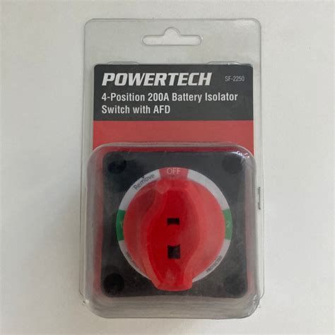 Powertech 4 Position 200a Battery Isolator Switch With Afd Premium