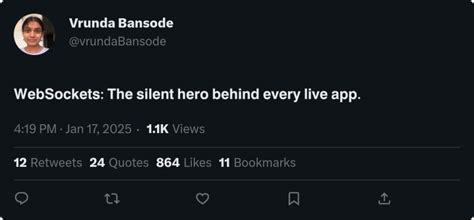 Vrunda Bansode On Linkedin Websockets Realtimeweb Javascripttips