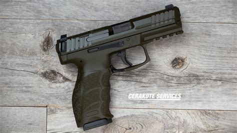 Hk Vp9 Full Od Green Optics Ready Pistol Cerakote Services