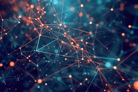 Premium Photo Abstract Technology Network Interconnected Lines And