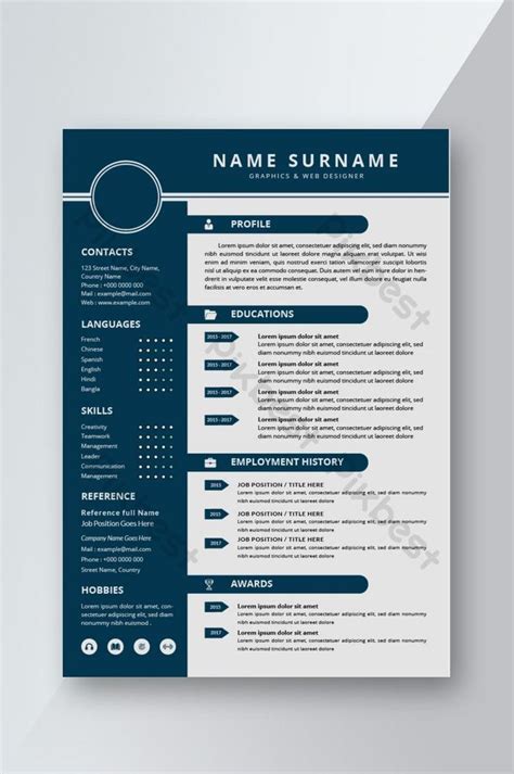 Fully Editable Resume Cv Template For Word Professional Cv Design My