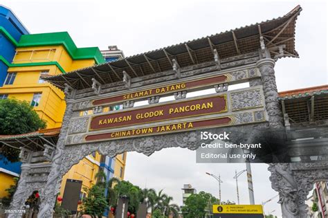 The Entrance Gate Of Chinatown Kawasan Pancoran Glodok In Jakarta