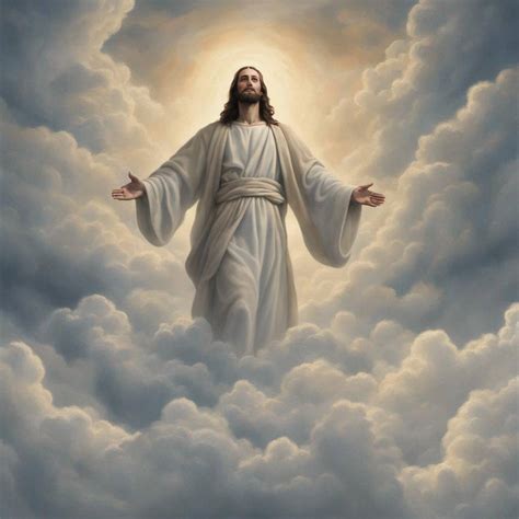 Dreamup Creation Jesus Christ In Clouds By Frostythriller07 On Deviantart