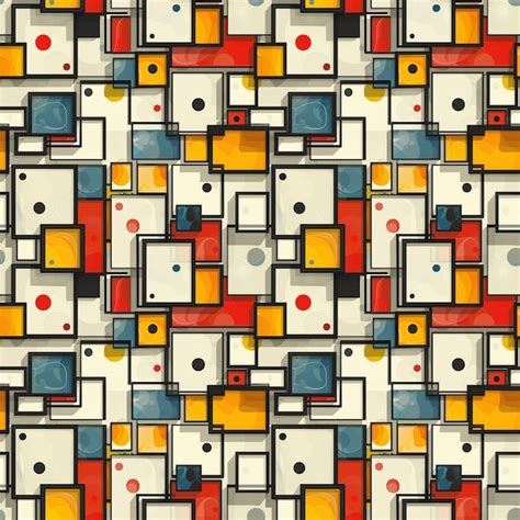 Premium Photo Seamless Flat Vector Rectangular Geometric Pattern