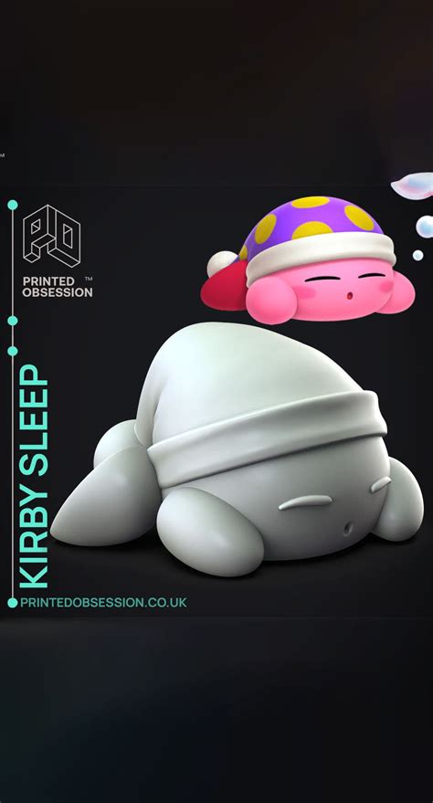 Kirby Sleep Kirbys Adventure Fan Art 3d Model By