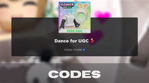 Dance For UGC Codes October