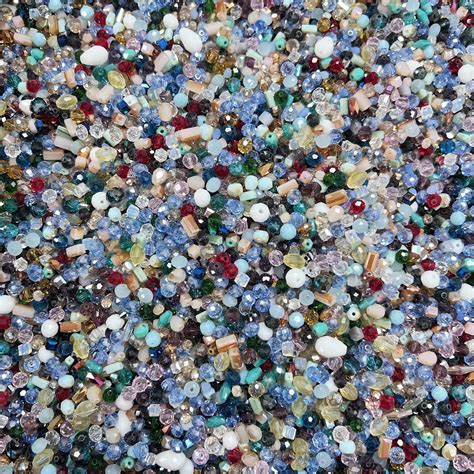 Bulk Assorted Crystal Glass Beads Random Mixed Glass Crystal Beads For