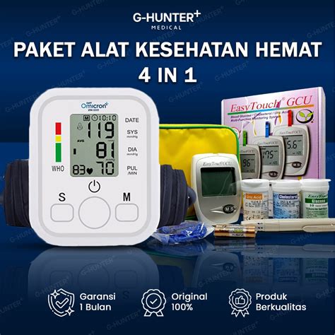 Jual Paket Bundling 4 In 1 Tensimeter Digital Easytouch Alat Tes