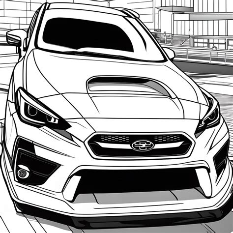 Subaru Wrx Sti Coloring Pages 30 Car Designs Pdf Download Etsy Australia