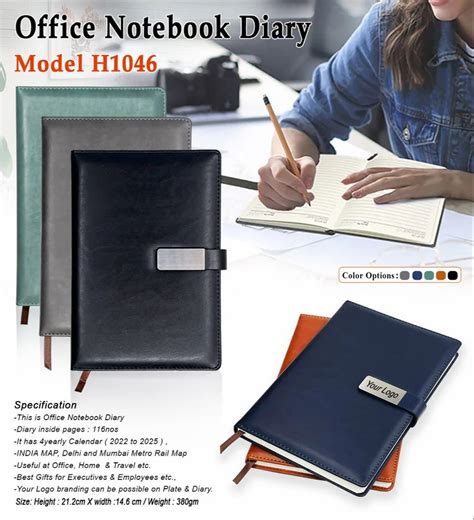 Spiral Bound Pu Leather Cover Office Notebook Diary Size A5 At ₹ 130piece In Navi Mumbai