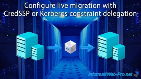 configure live migration with credssp or kerberos constraint delegation
